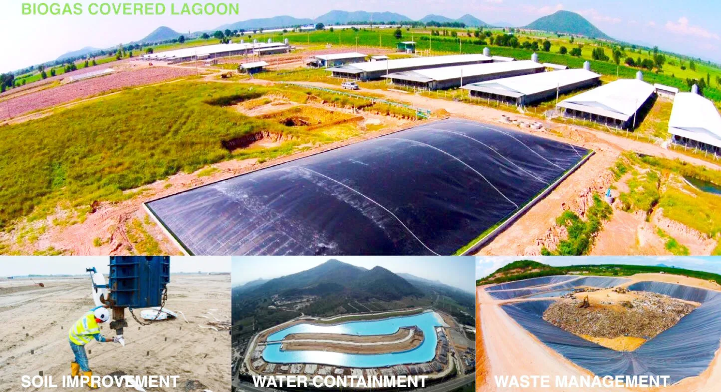 Obor 1.5mm Hdpe Sheet Geomembrane For Biogas Cover Lagoon Project In Cambodia - Buy Obor 1.5mm ...