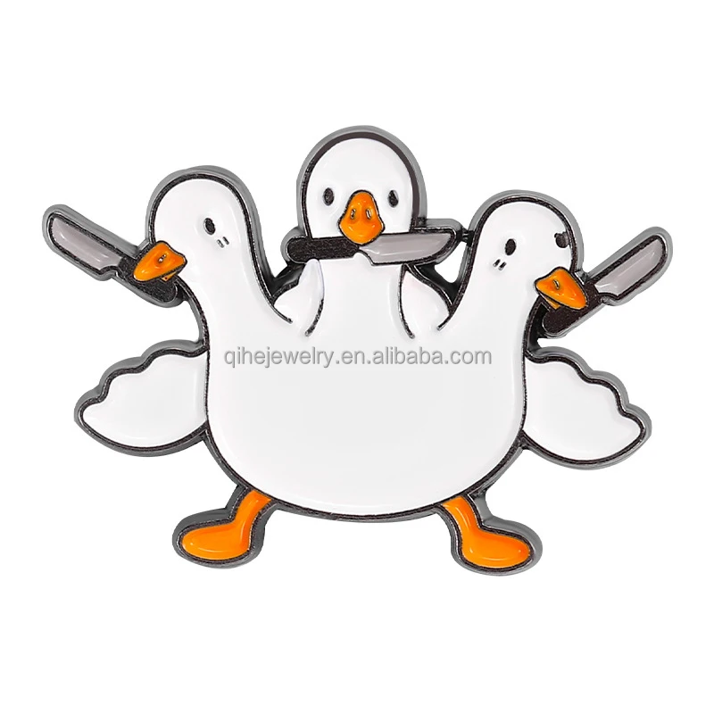 Wholesale Punk Pins Knife Animal Enamel Collection With Duck Cat ...