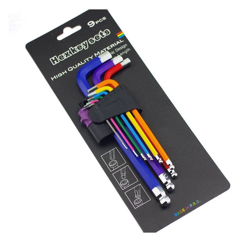 Oem Wholesale Color Spraying 9pcs Special L Hex Key Allen Wrench Set ...