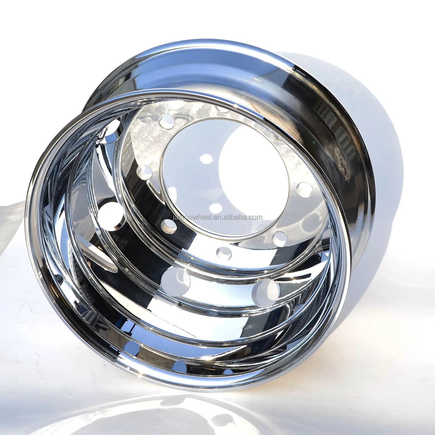 Water Chrome Semi Truck Rims - Durable 19.5 Aluminum Wheels