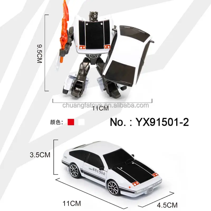 Transformed Toy Car - 1:43 Scale DIY Metal Robot Kit