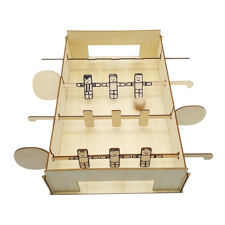 DIY Mini Wooden Foosball Kids Toy - Educational & Creative