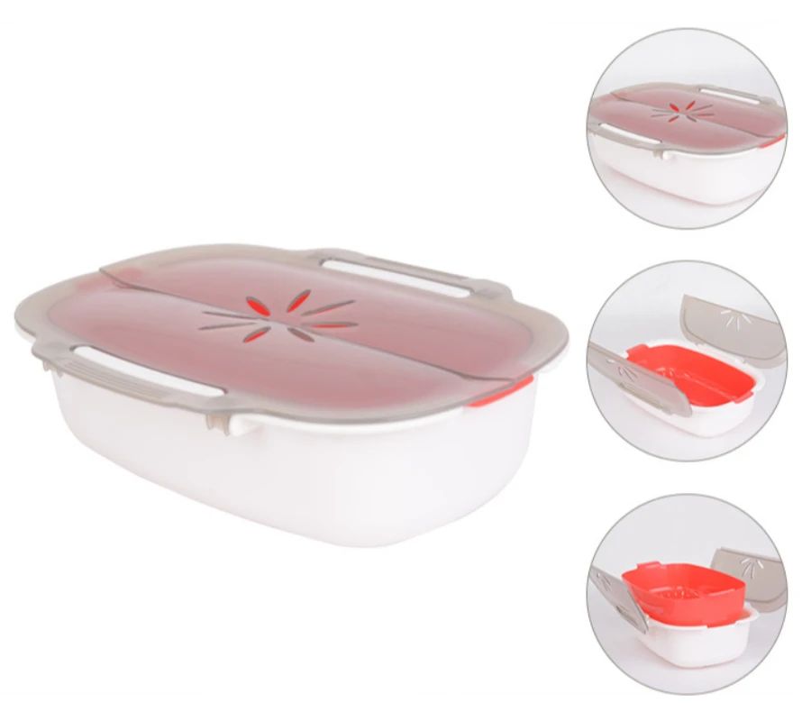 Kitchen Storage Boxes Kitchen Microwave Oven Food Steamed Meat ...