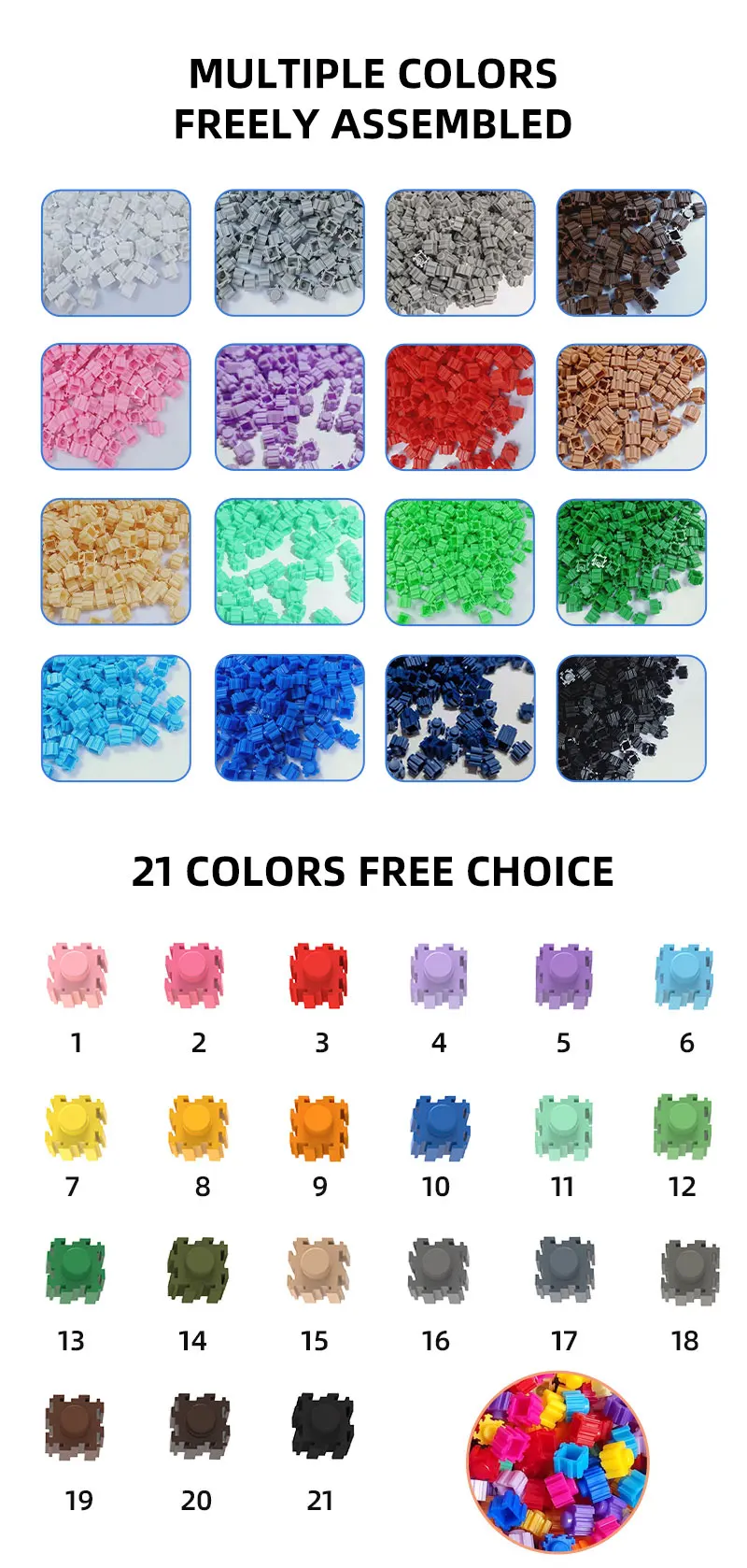 Micro Mini Particle Building Blocks Diamond Miniature Bricks Diy Toys ...