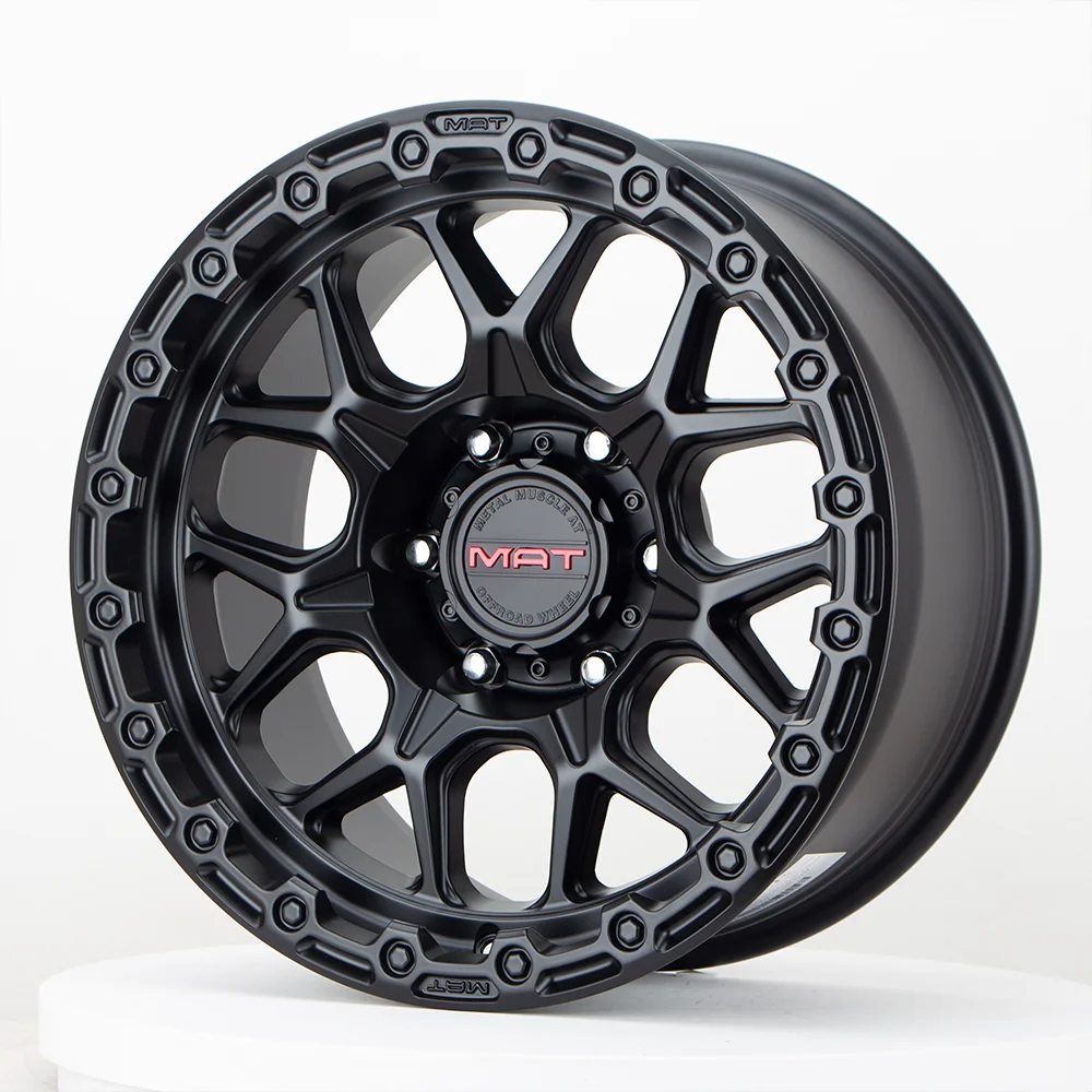 Black Offroad Rim 17 Inch Wheel 5x127 for Jeep Wrangler JK JL Gladiator ...