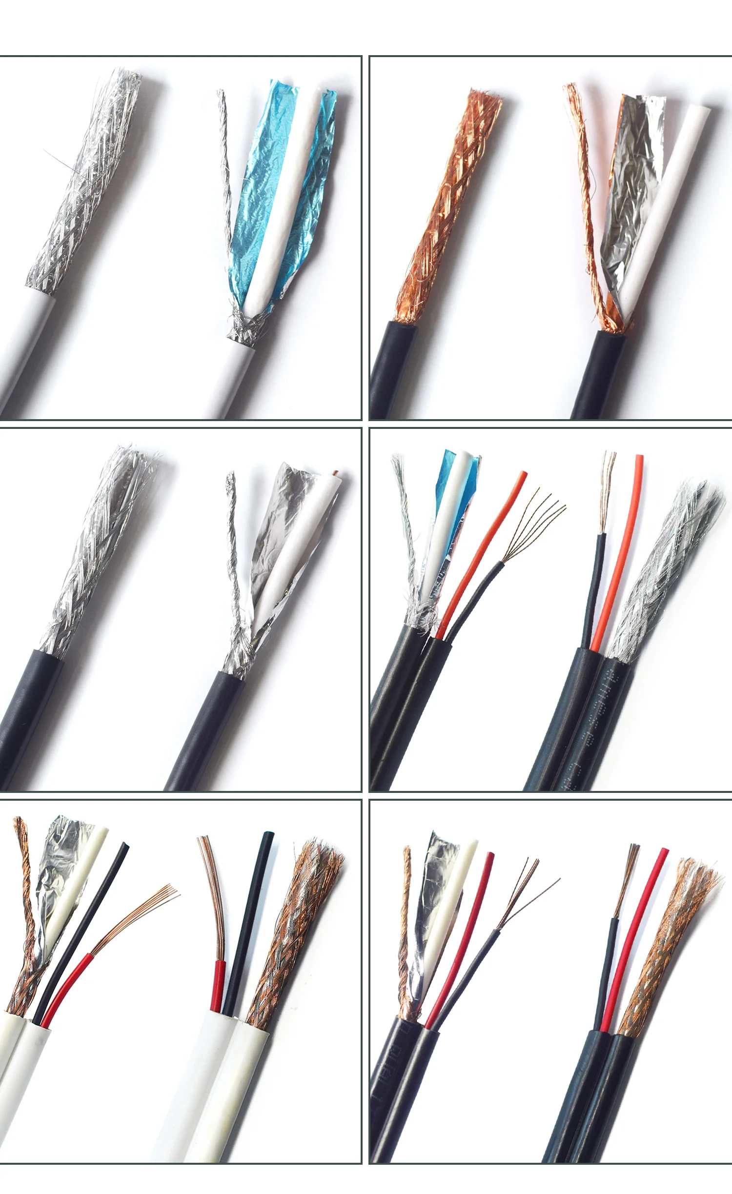 Siamese Cable Rg59 Rg59 With Power Coaxial Cable Ccs Copper Rg 59 ...