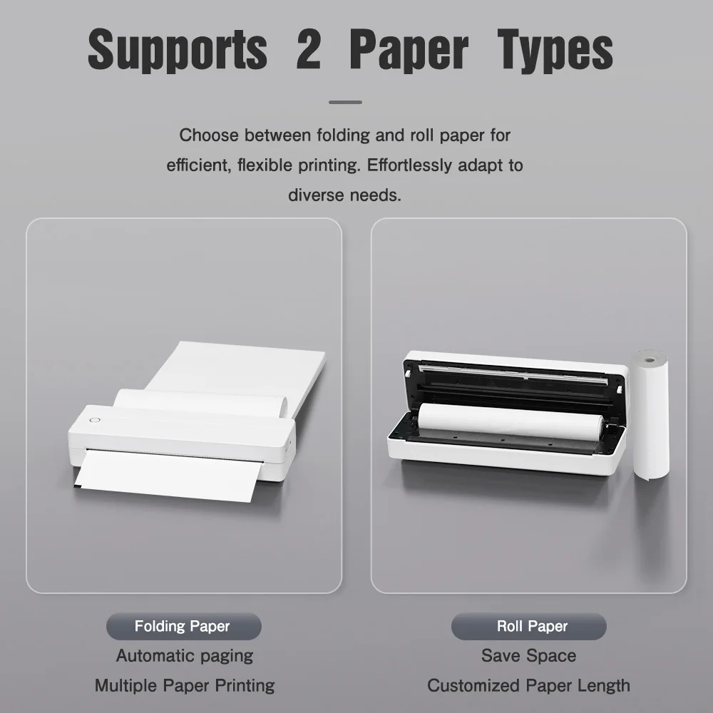 NEWYES LD0802 Portable A4 Thermal Printer - Compact & Efficient