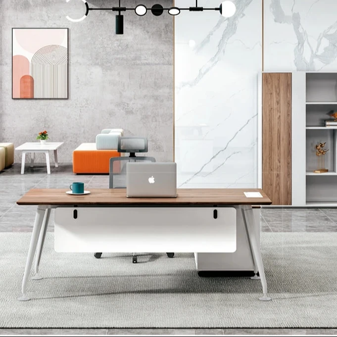 Simple Modern Wooden Combination Workstation Staff Table - Buy Computer ...