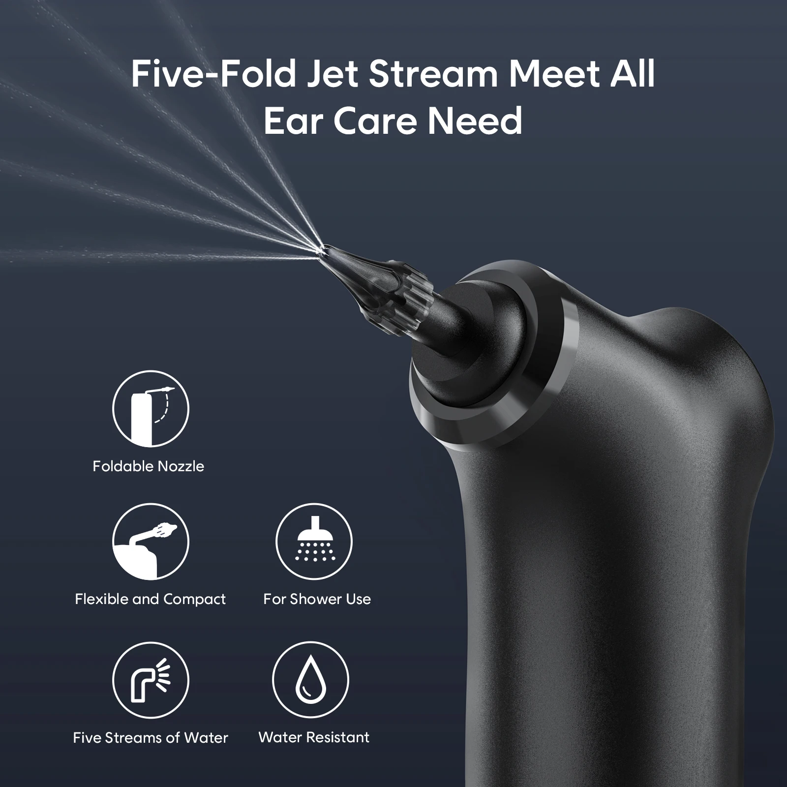 E30 Electric Ear Irrigator - 200ml Water Capacity, 4 Cleaning Modes for ...