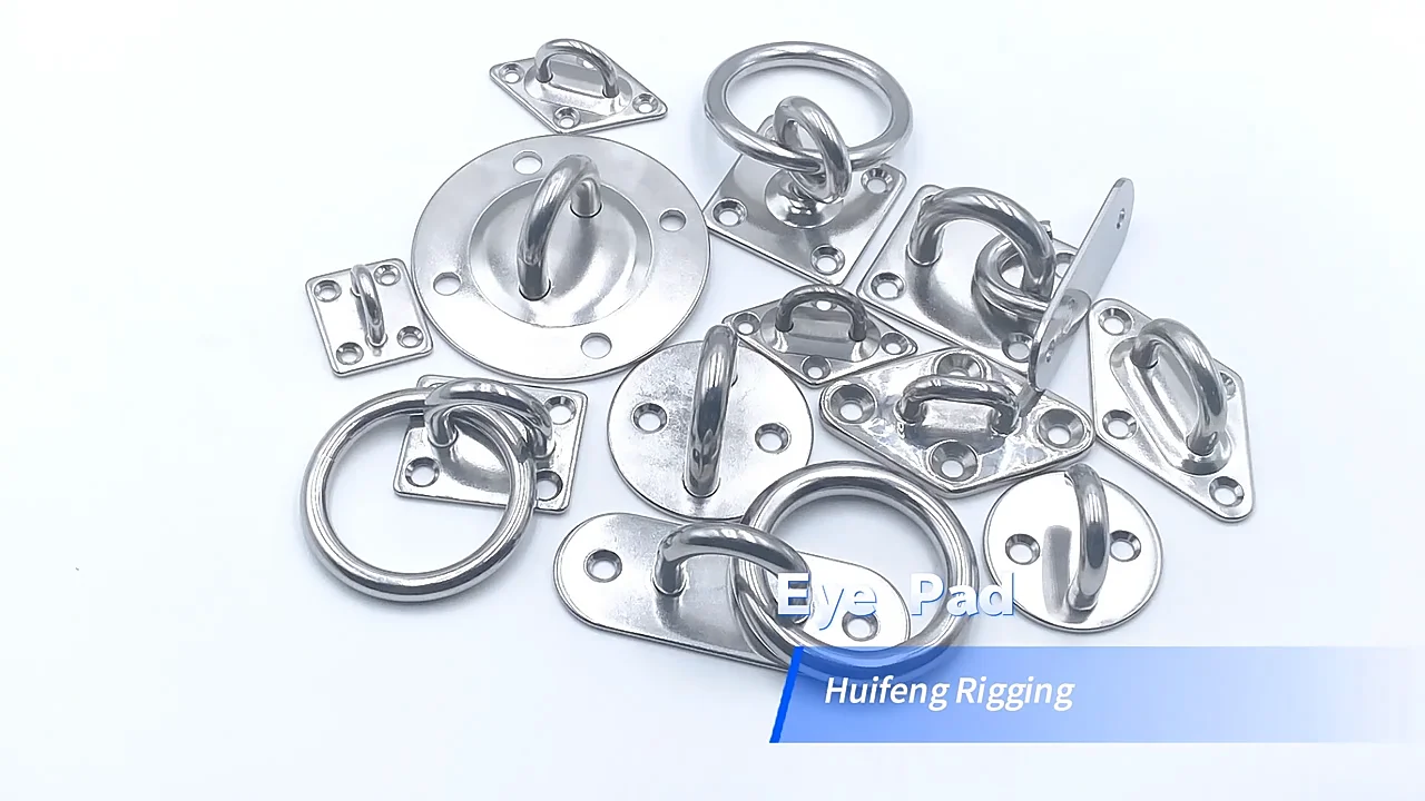 Stainless Steel 316 304 Heavy Square Pad Eye Wire Rope Fittings ...