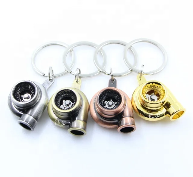 Spinning Turbo Keychain | Rotating Turbine Blade Keyring