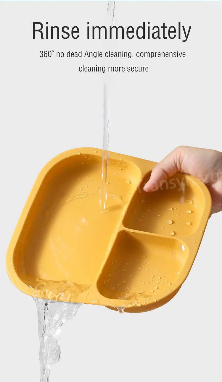 Eco Friendly Baby Tableware Plate Food-grade Silicone Baby Feeding ...
