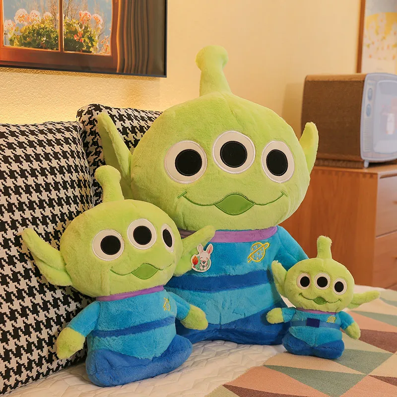 Hot Selling Big-eyed Alien Plush Stuffed Animal Toys Green Alien Plush ...