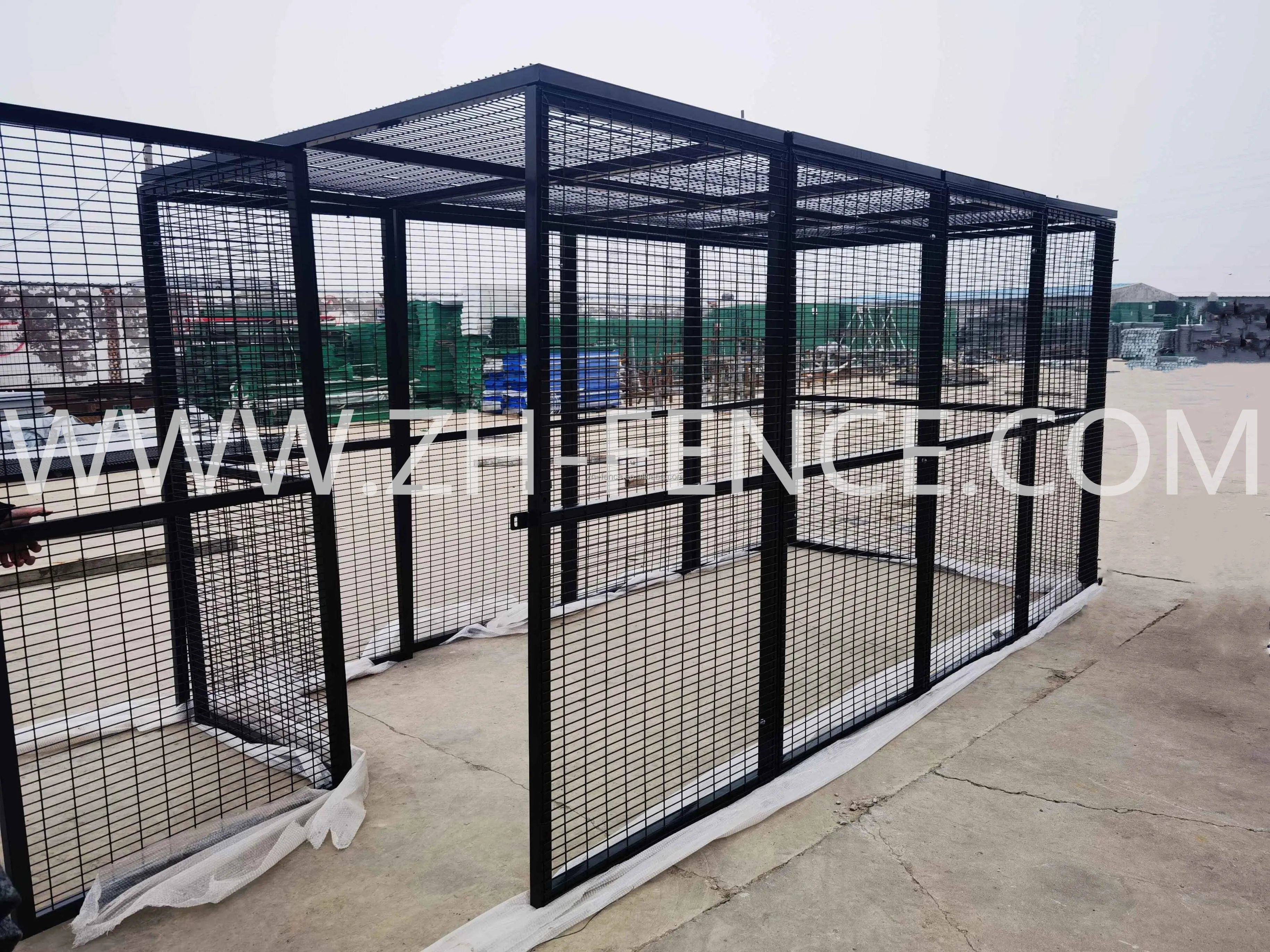 Warehouse Partition Welded Wire Mesh Storage Cage Fence