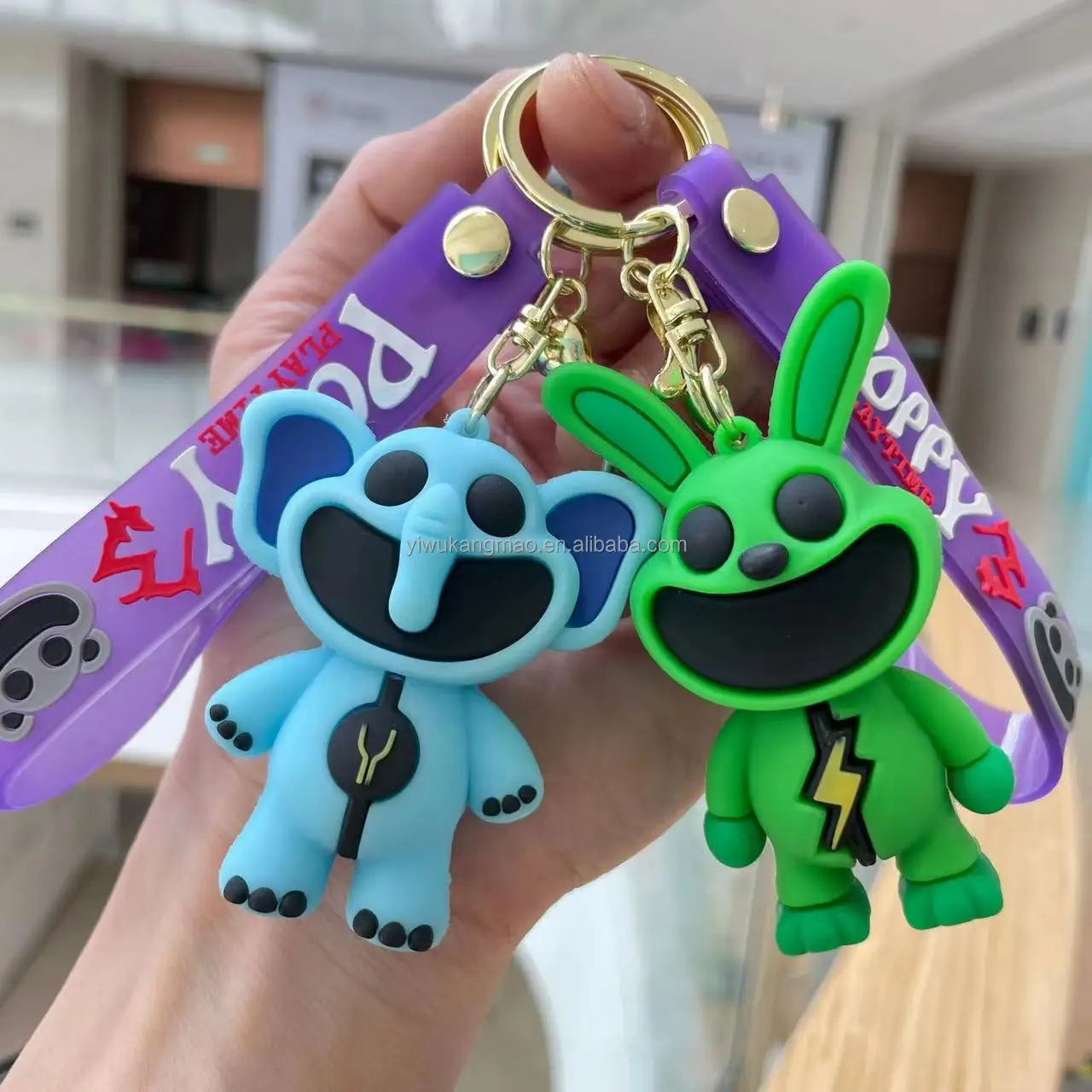 Cartoon Anime Playtime Smiling Critters Keychain Horror Animal Series ...
