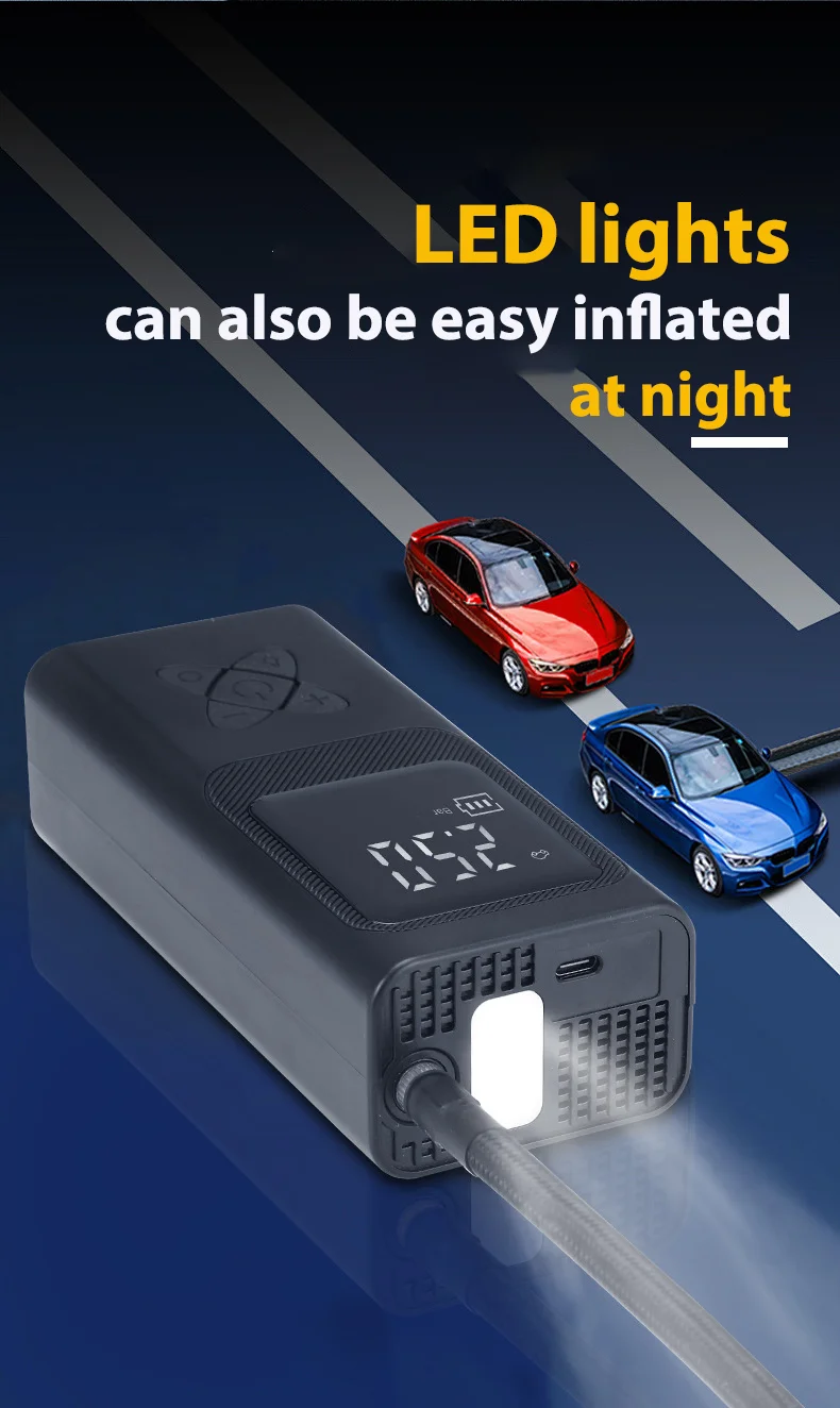 GOTECH Mini Digital Air Compressor - Portable Tire Inflator