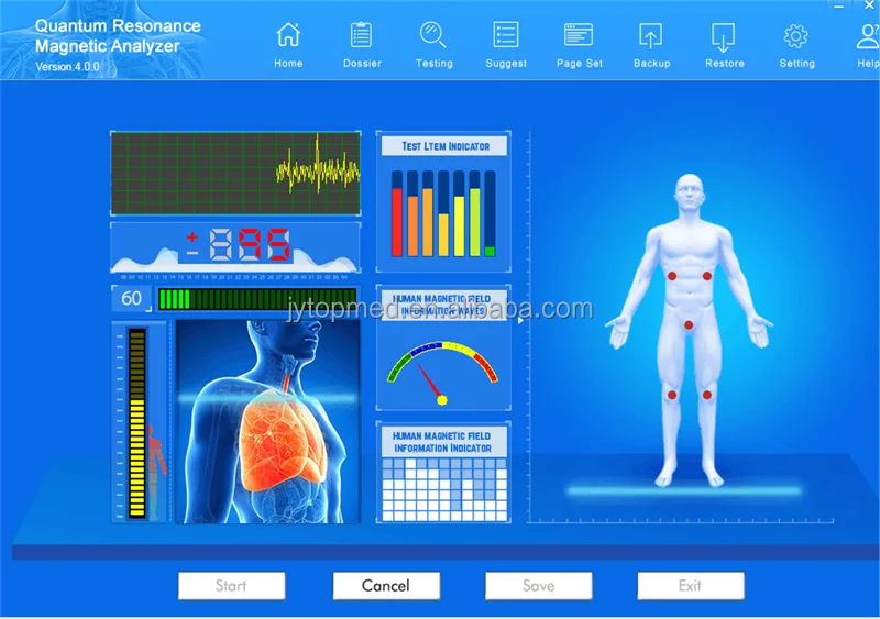 Hand Touch Quantum Resonance Body Scanner Magnetic Analyzer-阿里巴巴