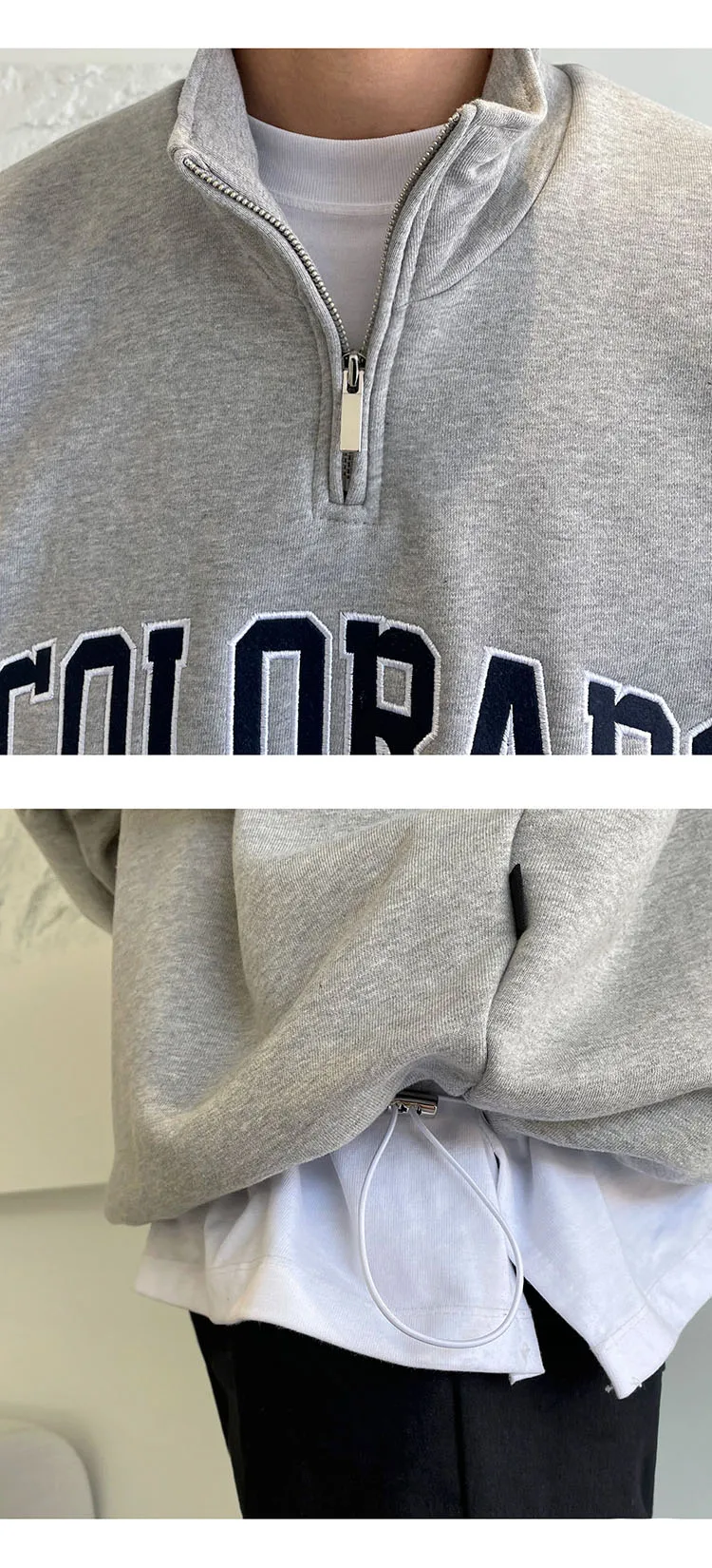 Shop Custom Men's Turtleneck Half Zip Sweatshirt - 100% Organic Cotton