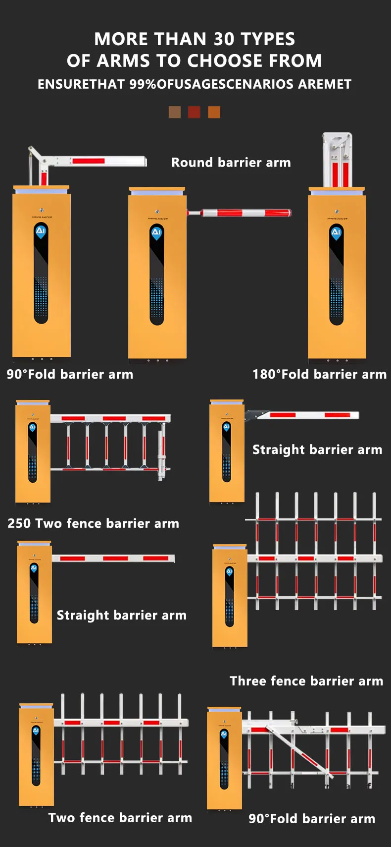 TP 24v Dc Brushless Motor Barrier Gate System Car Fence Automated ...