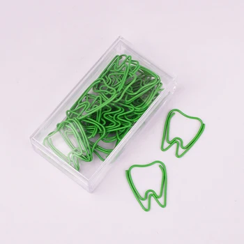 Tooth Shaped Paper Clips Pin Decorative Paperclip Cute Office Clips ...