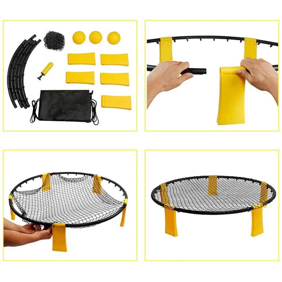 Outdoor Indoor Lawn Beach Backyard Park Playing Roundnet Game Spike ...