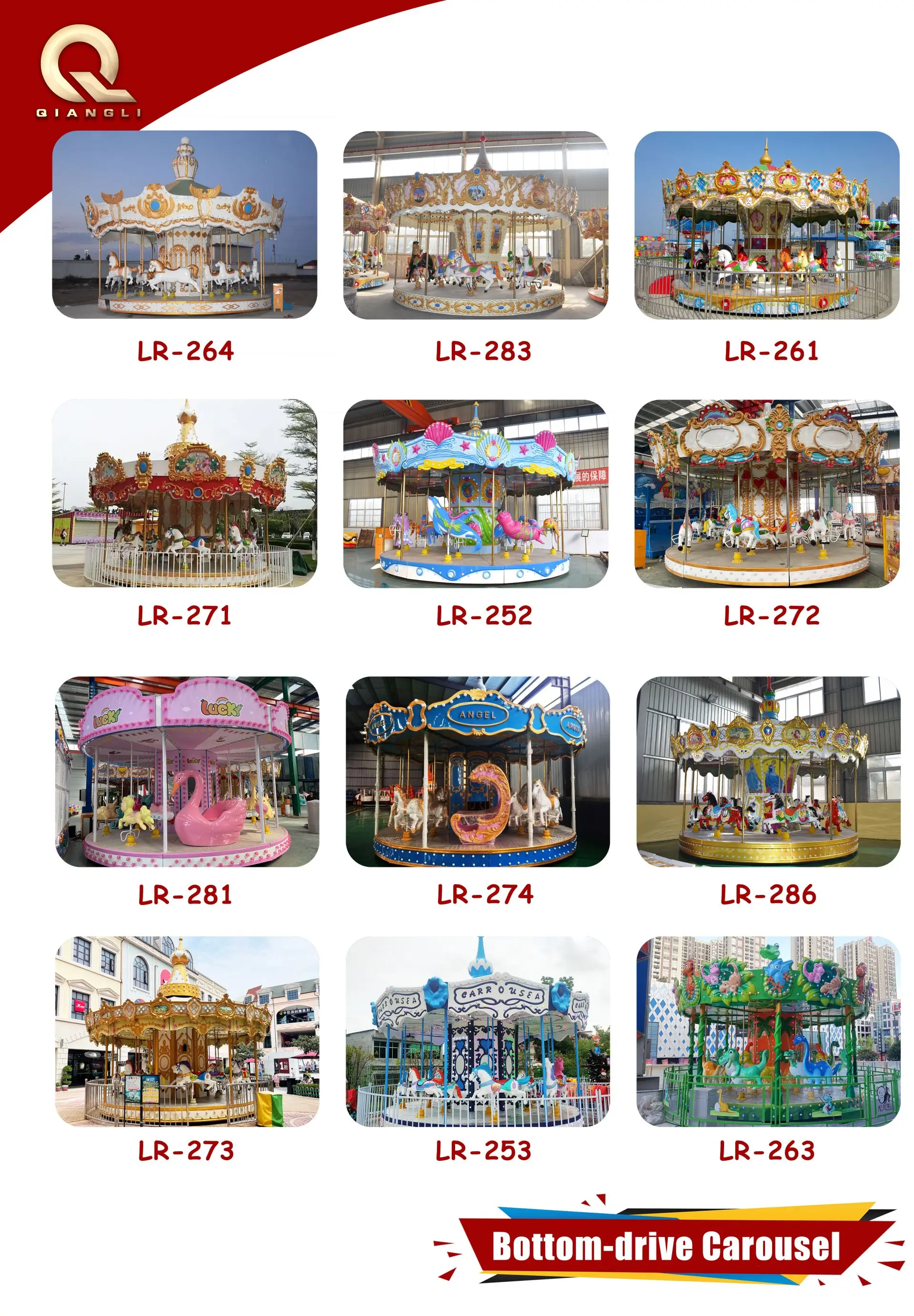 Indoor Mini Carousel Rides Fairground Rides Small Carousel Rides For ...