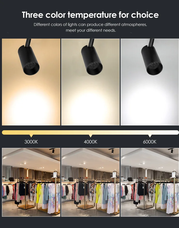 New Led Track Light Home Hotel Hall Restaurant Indoor Lighting 4wire ...