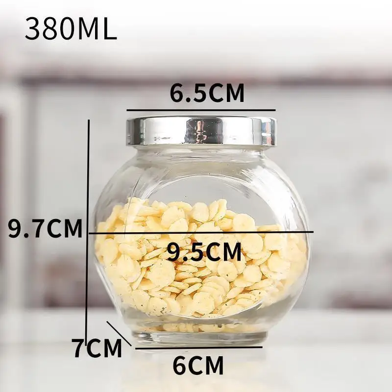 Medial Volume Ball Shape Nut Glass Jar with Aluminum Lid| Alibaba.com