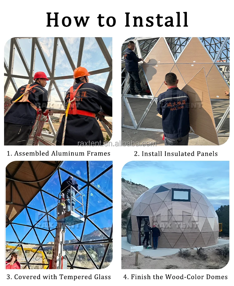 Customized Glamping Dome House - Glass Geodome for Resort