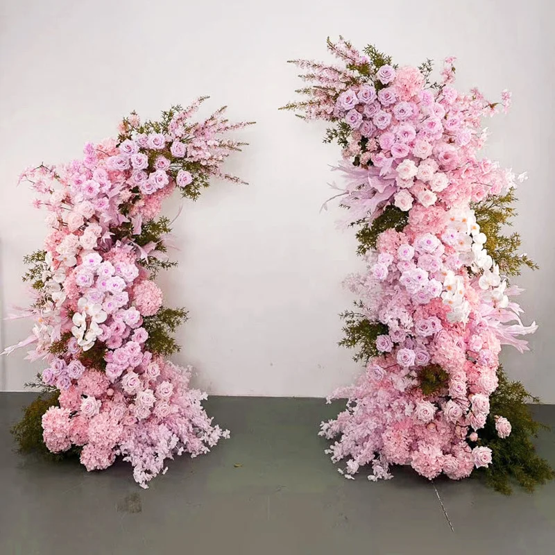 Artificial Silk Flower Wall Panels Rose Rolling up Artificial Flower ...