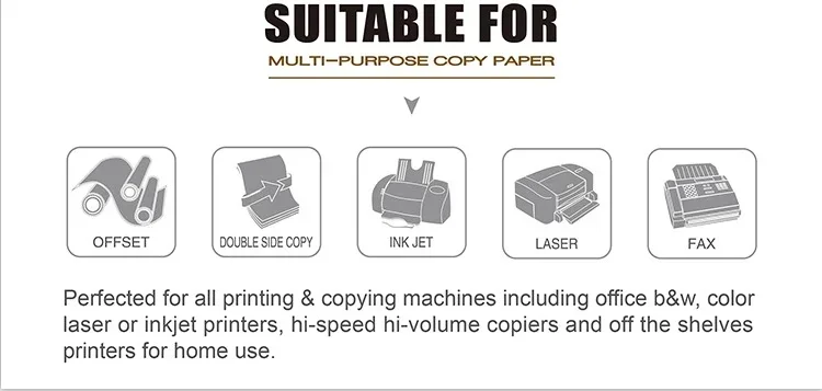 100% Pulp A4 Copy Paper 80gsm Photocopy Paper Original Paper For ...