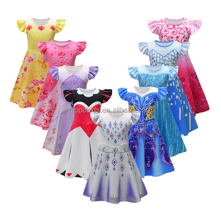 Hippo Kids Princess Inspired Dress Nightgown Sleeping Beauty Mermaid ...