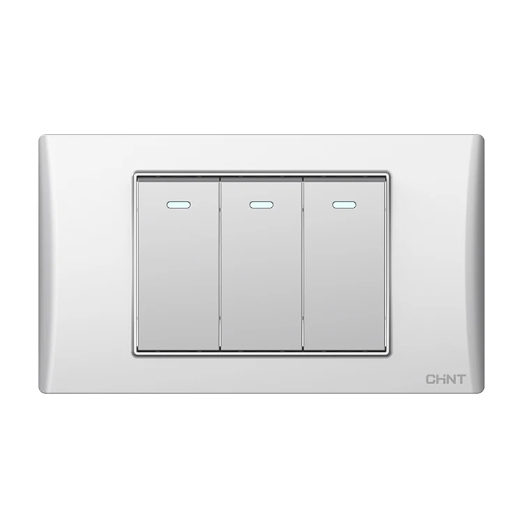 CHINT Different Models 250V Push Button 3 Gang 1 Way Home Electric ...