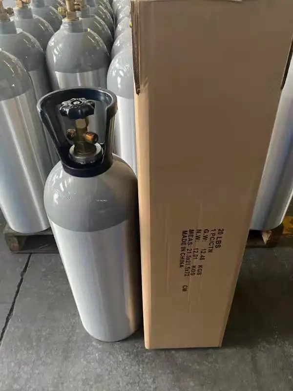 2.5lb 5lb 10lb 20lb,5kg 10kg 7.4l 15l Iso7866 Dot3al Aluminum Beverage Co2 Gas Cylinder For ...
