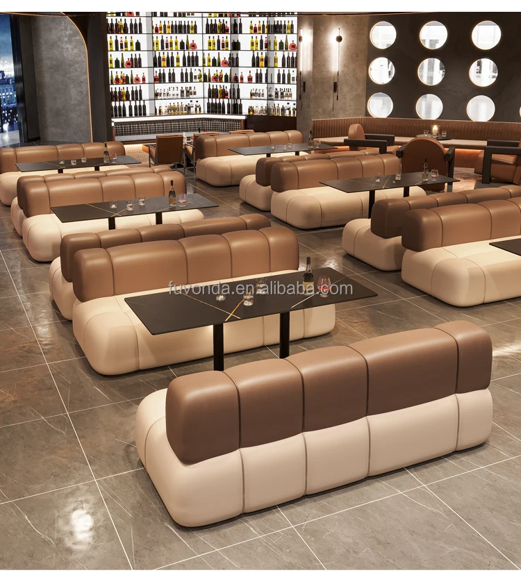 Leather Sofa set table and chairs for bar Nightclub for KTV Booths and ...