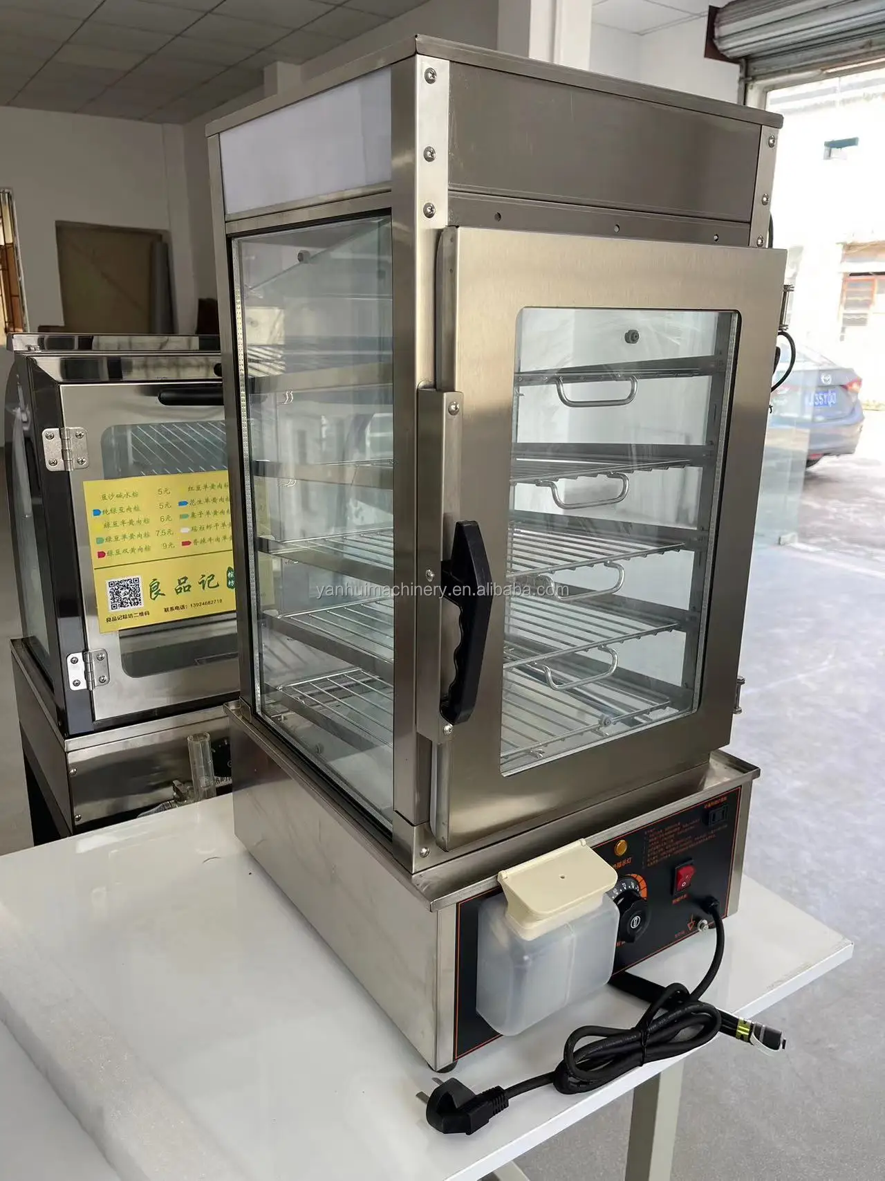 Glass Display Buns Steamer Commercial Restaurant Kitchen Heavy Duty ...