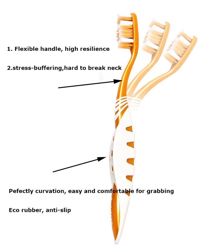 Sanxiao Custom Profile Hole Tuft Middle Hard Soft Medium Bristle Toothbrush