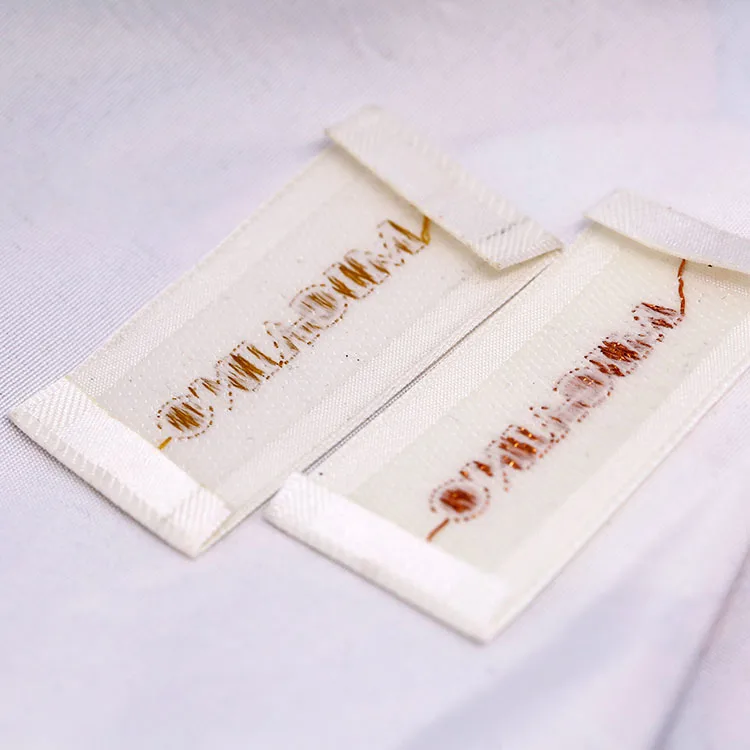 Fashion High-end Label Gold Thread Woven Label Patch For Women's Main ...