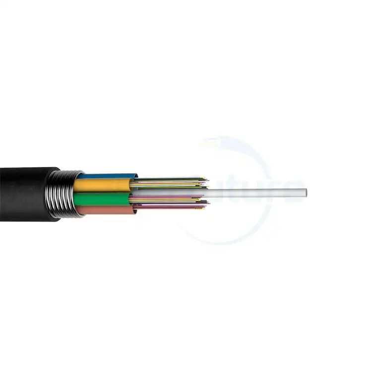 GYFTS Outdoor Aerial Fiber Optic Cable FRP Strength Member Steel ...
