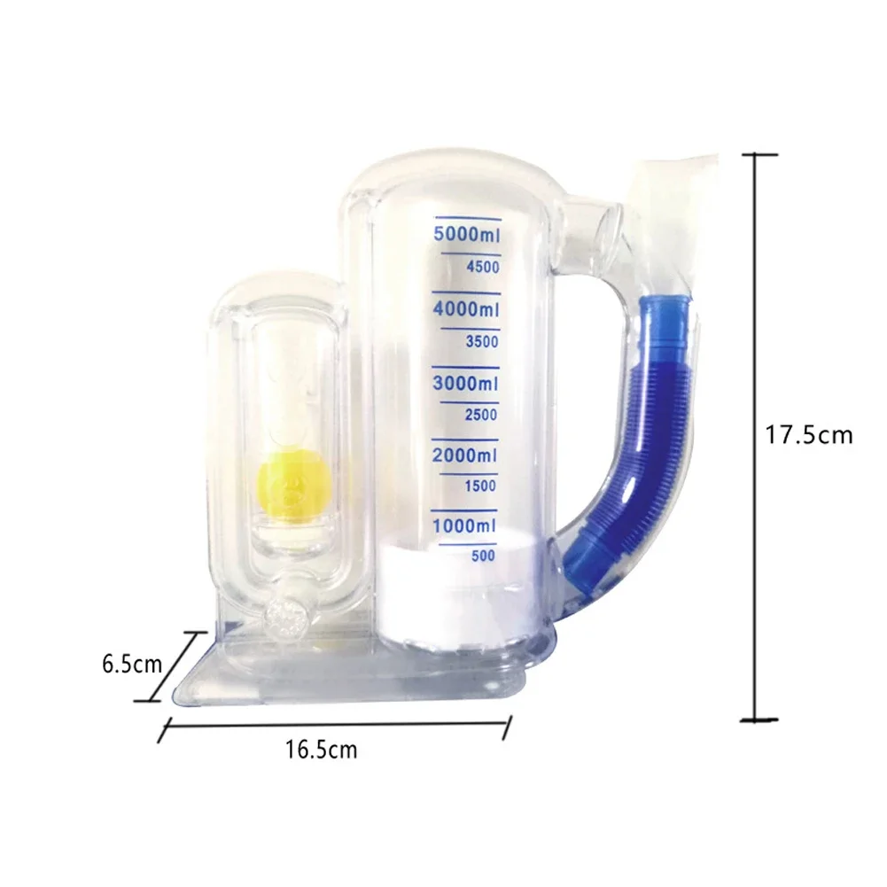 5000ml Portable Spirometer Breathing Trainer for Lung Rehabilitation ...