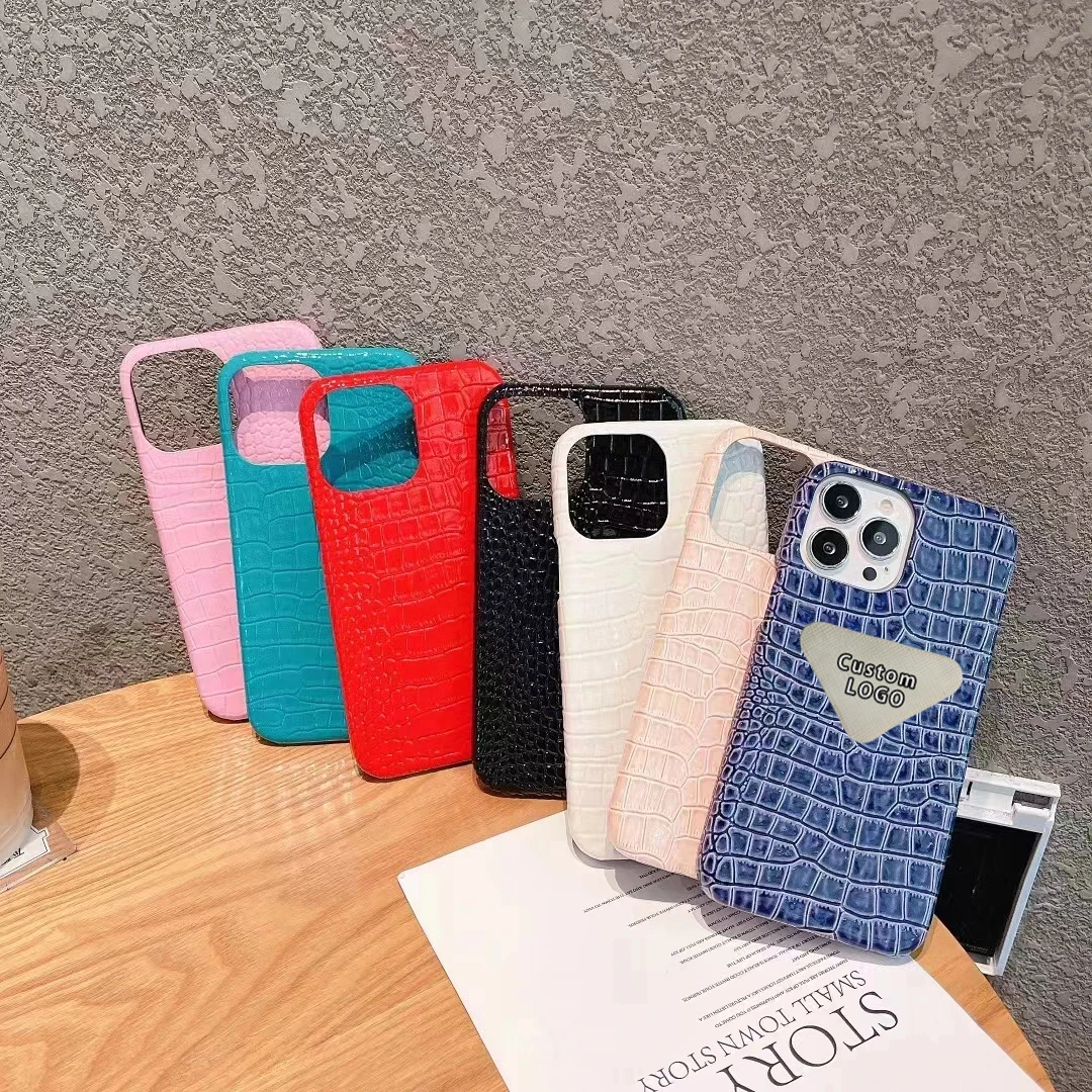 Luxury Leather Crocodile Patterned Designer Phone Cover Apple Mobile ...