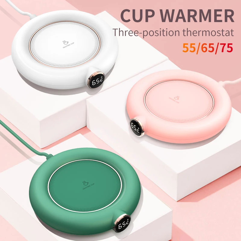 Coffee Tea Cup Warmer Desktop - Constant Temperature Coaster