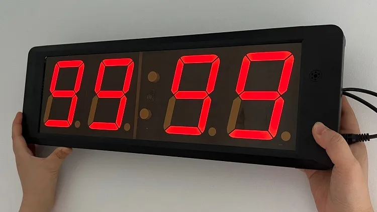 Large Led Clock Interval Timer Electric Timer Clocks Portable Gym ...