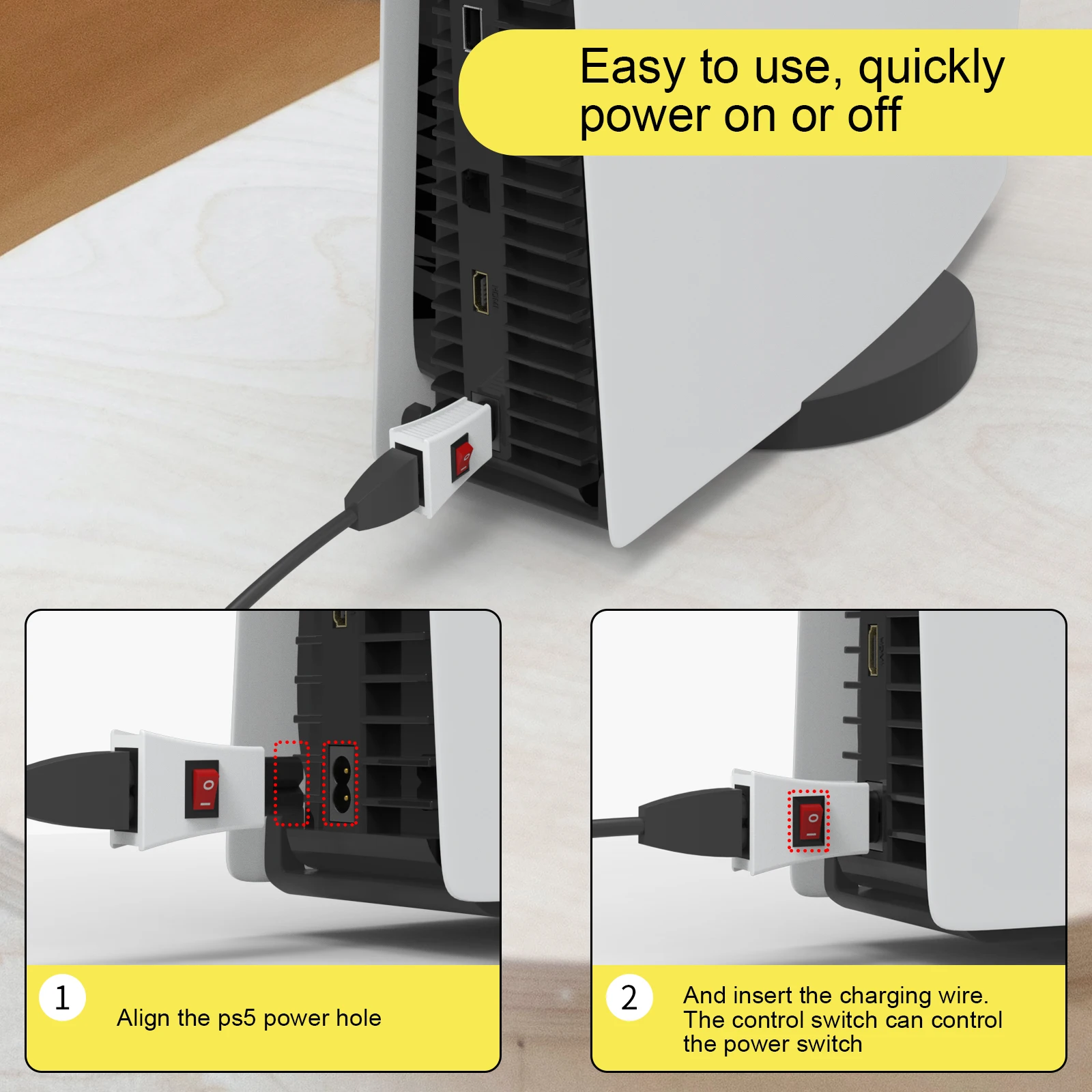 Power On-off Switch Button Adapter For Ps5 /ps4/ Ps4 Slim / Ps3 - Buy ...