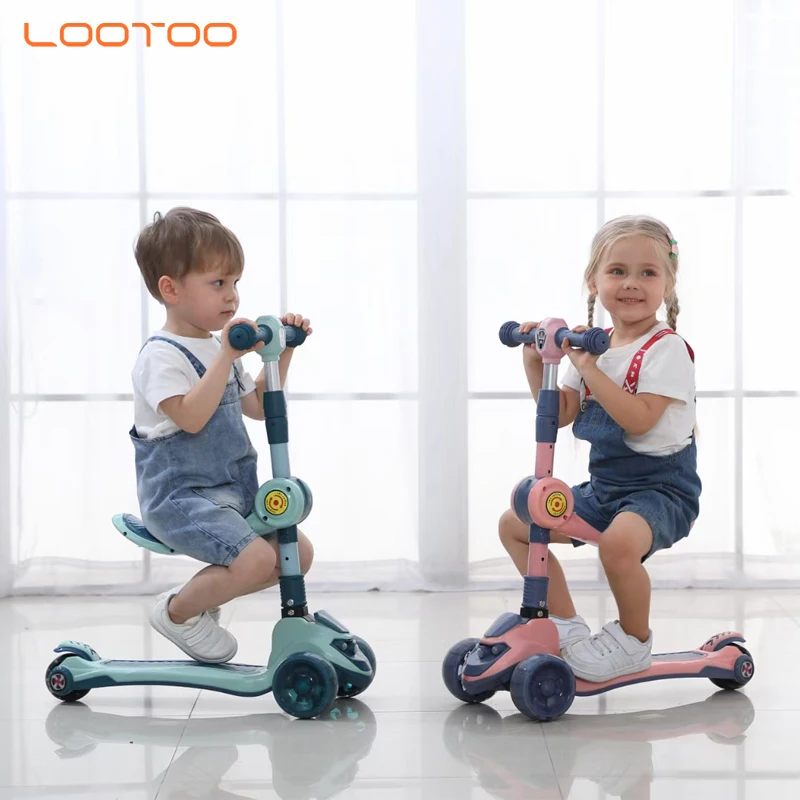 Girls Patinete Infantil 3 Wheel Led Light Cheap Kick Scooter Children ...