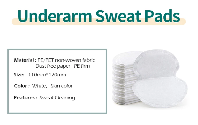 OEM Disposable Armpit Sweat Absorbent Pads Invisible Underarm Absorbing ...