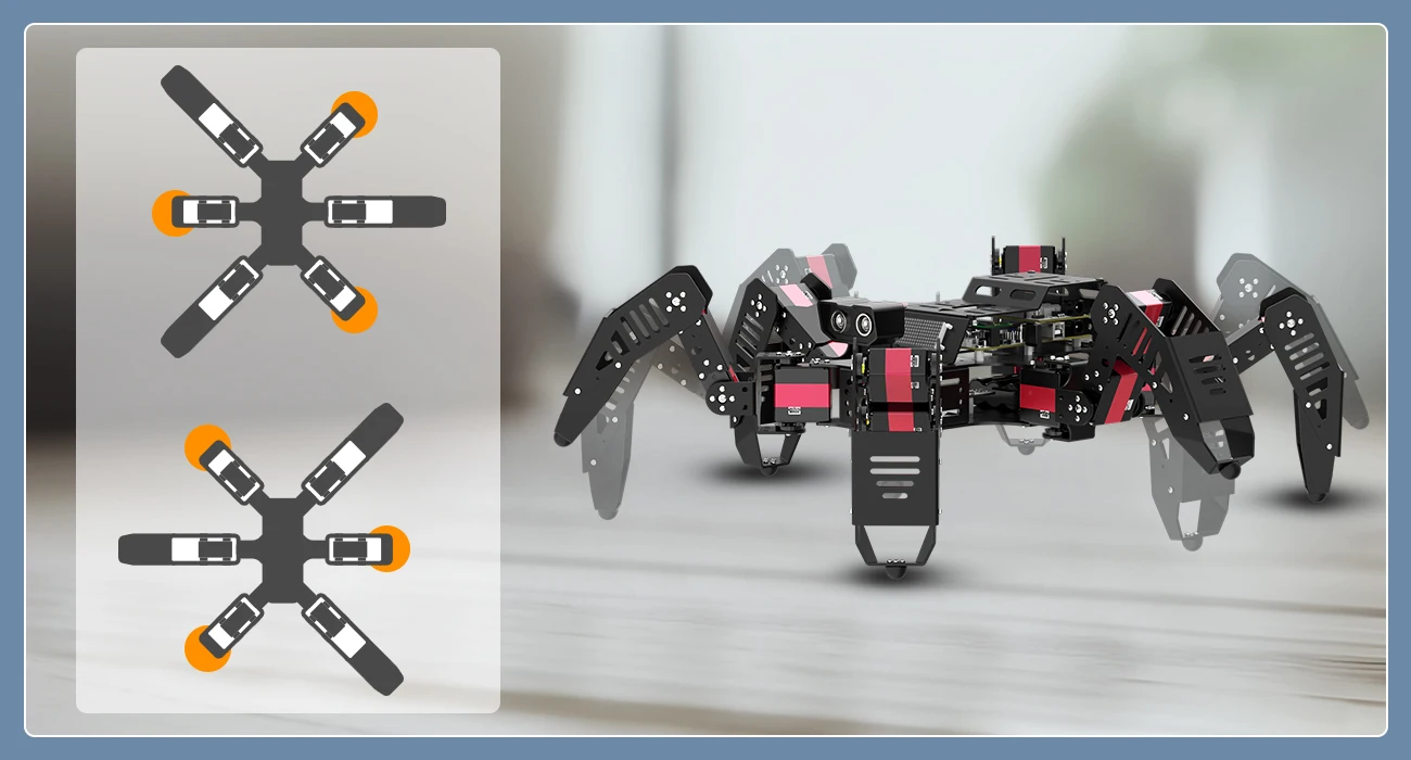 Hiwonder Spiderbot - Open Source Programmable Hexapod Robot