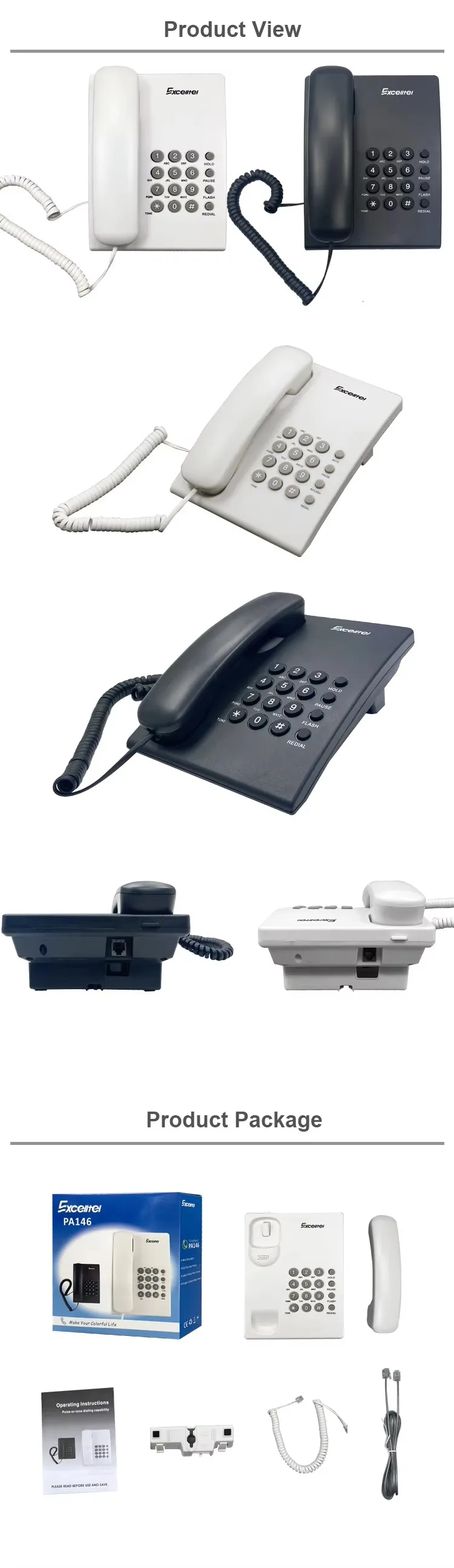 Excelltel PA146 Corded Landline Phone - Affordable & Reliable