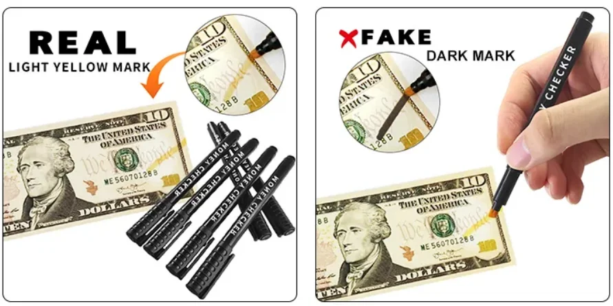 Money Detector Pen Cash Counter Cash Checker Marker Dollar Bill Detection - Buy Counterfeit ...