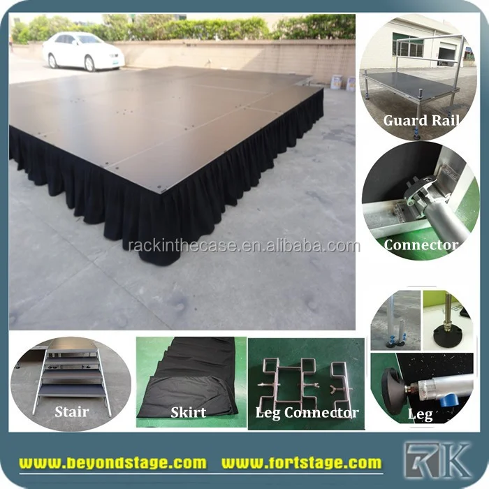 Wood Furniture Stage Platform Aluminum Wooden Platform Mobile Stage For ...